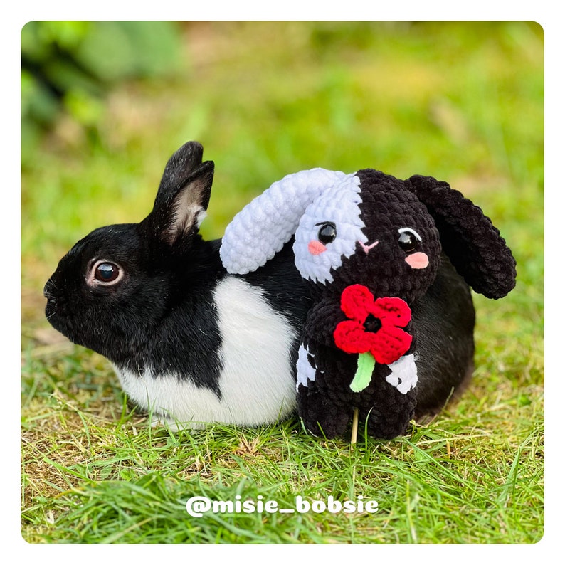 Lyla the Lop-eared Flower Bunny Crochet Pattern - Amigurumi Rabbit ...
