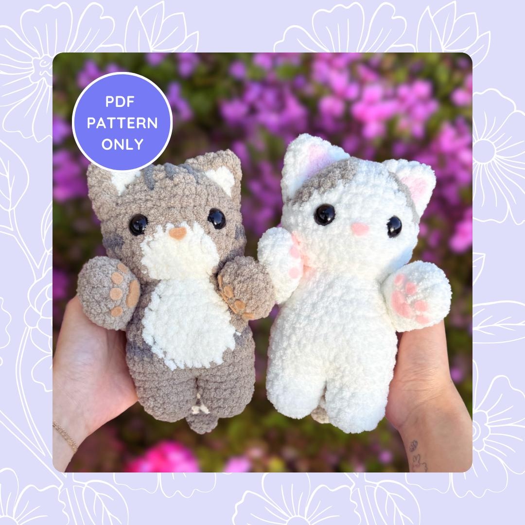 Kitty Crochet Pattern - Bicolor & Tabby Cat Amigurumi Plushie Digital ...