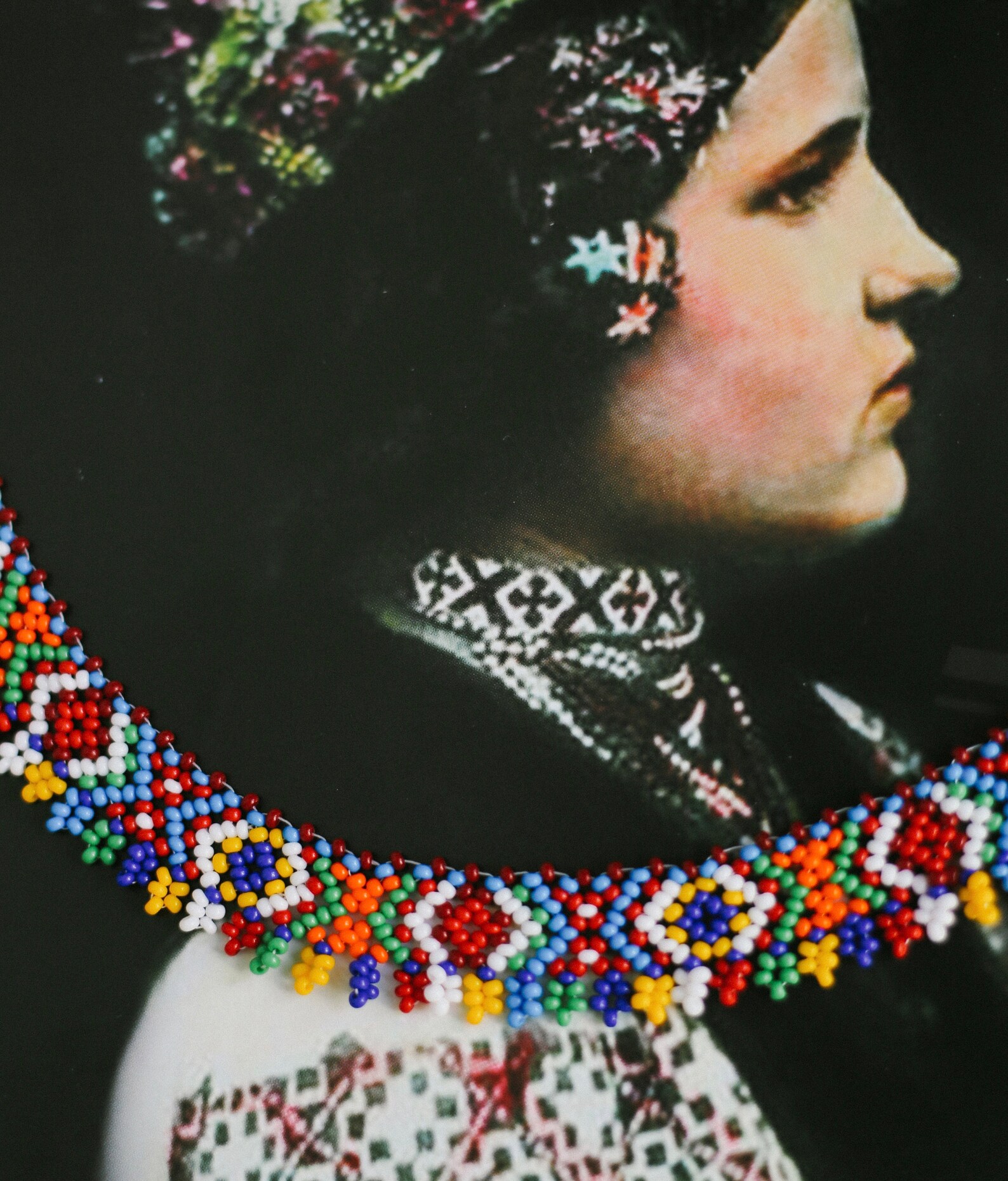 Ethnic Style Necklace, Colorful Silyanka, Traditional Ukrainian Bead ...