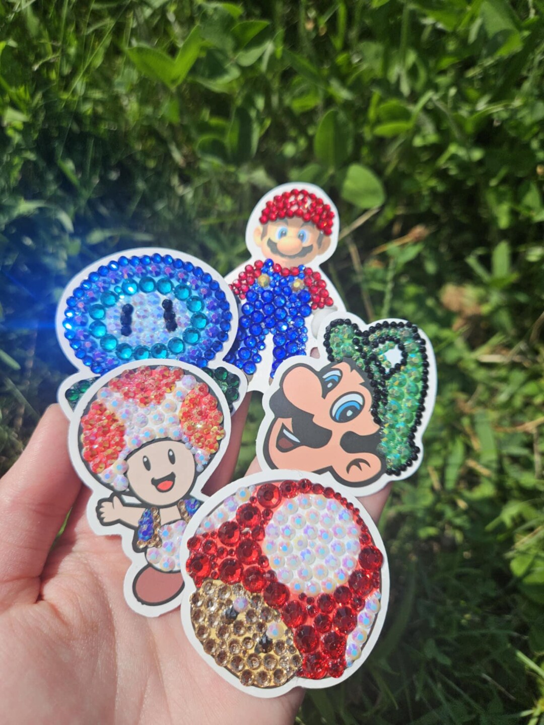 Mario Bedazzled Sticker Pack 1 - Etsy