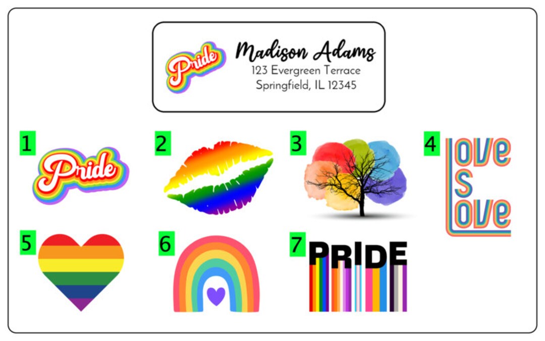 Pride Labels Pride Month Labels Pride Return Labels Pride Address ...