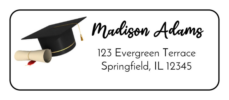 Graduation Labels Class of 2024 Labels Graduation Return Labels ...