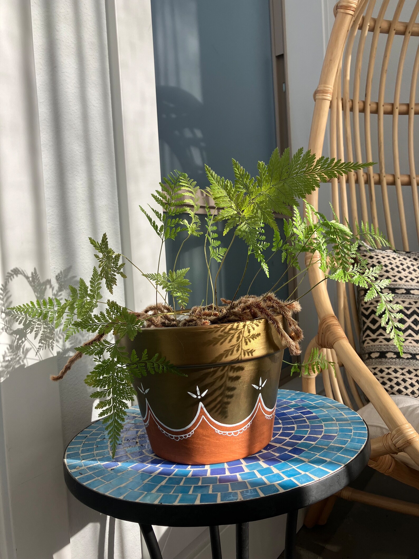 Hand Painted Terra Cotta Pots - 8 Inch - Etsy