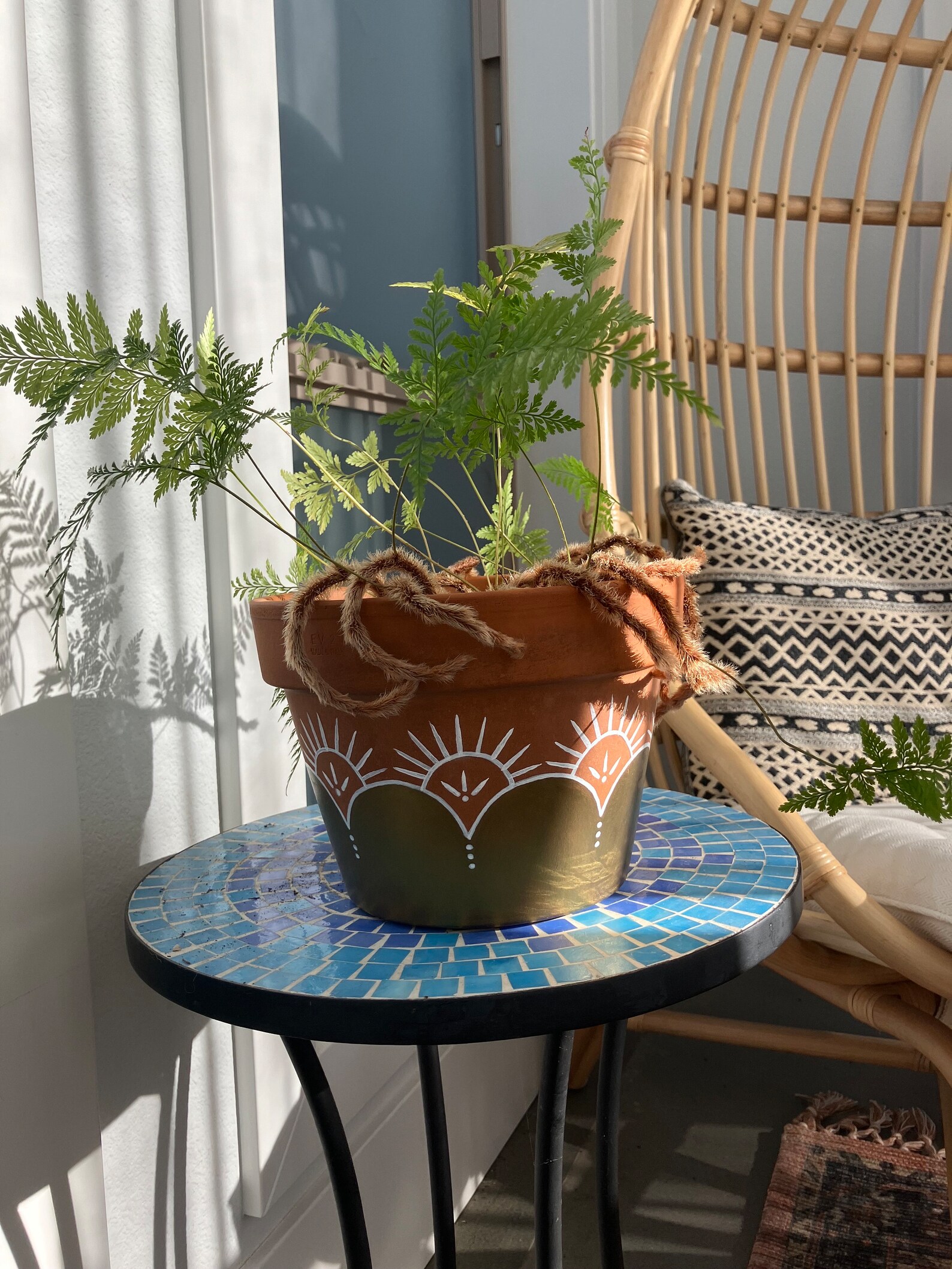 Hand Painted Terra Cotta Pots 8 Inch - Etsy