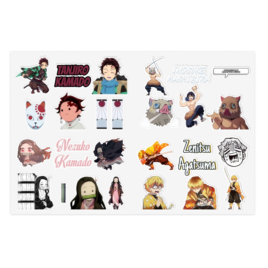 Demon Slayer Vinyl Sticker - Etsy