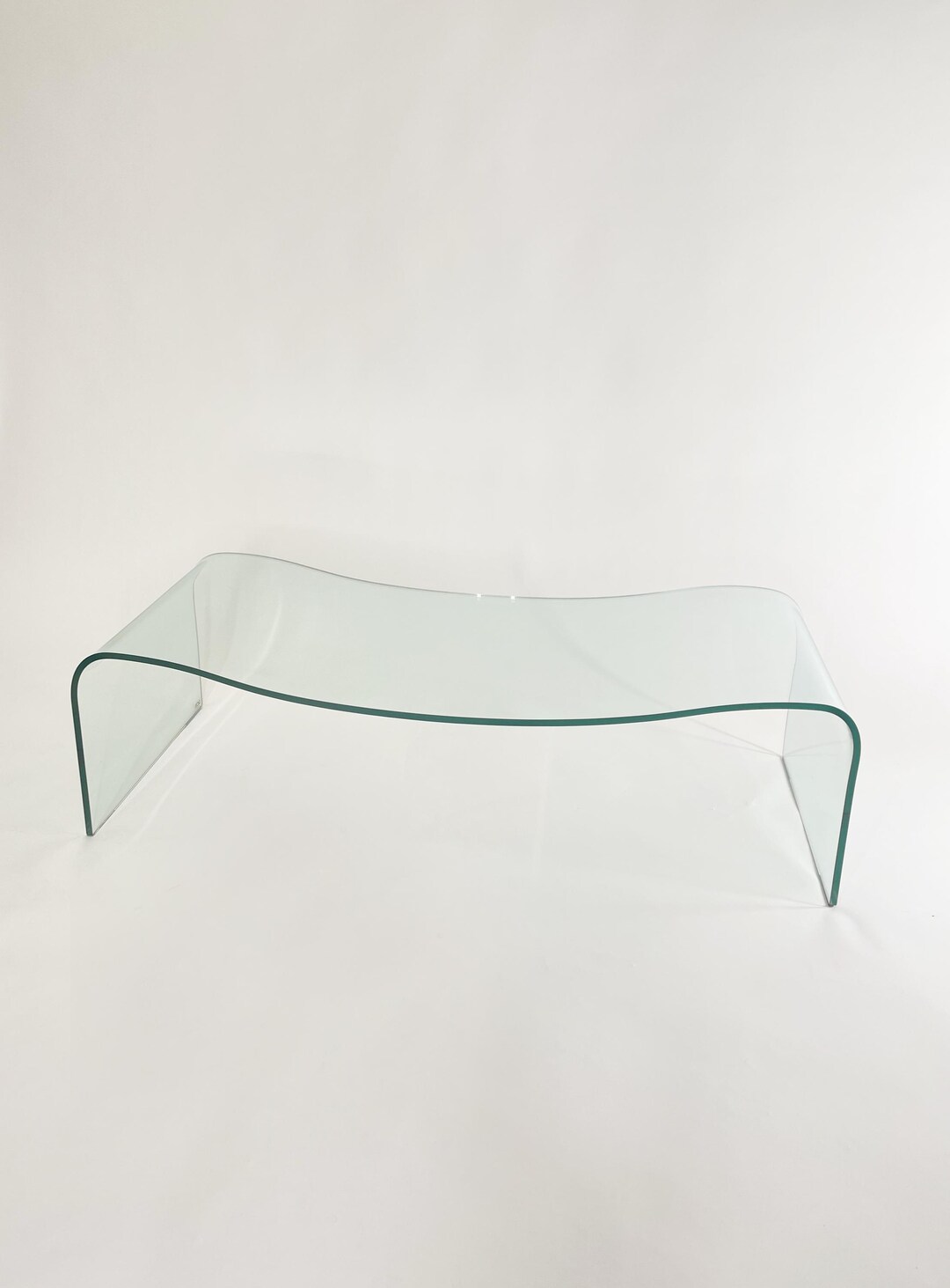 Curved Glass Couchtable Coffee Table by SICA Made in Italy, 2000s - Etsy