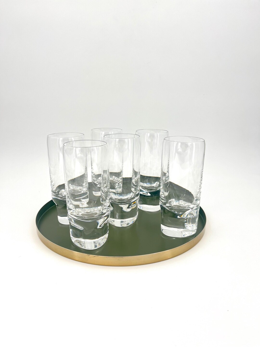 Vintage Pitagora High Tumbler Glass Set: Marco Zanuso for Arnolfo Di ...
