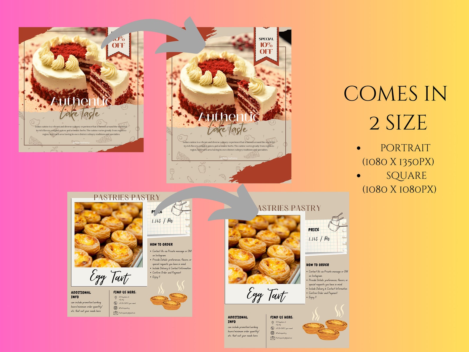 100 Customizable Instagram Post Template, Canva Bundle, Social Media ...