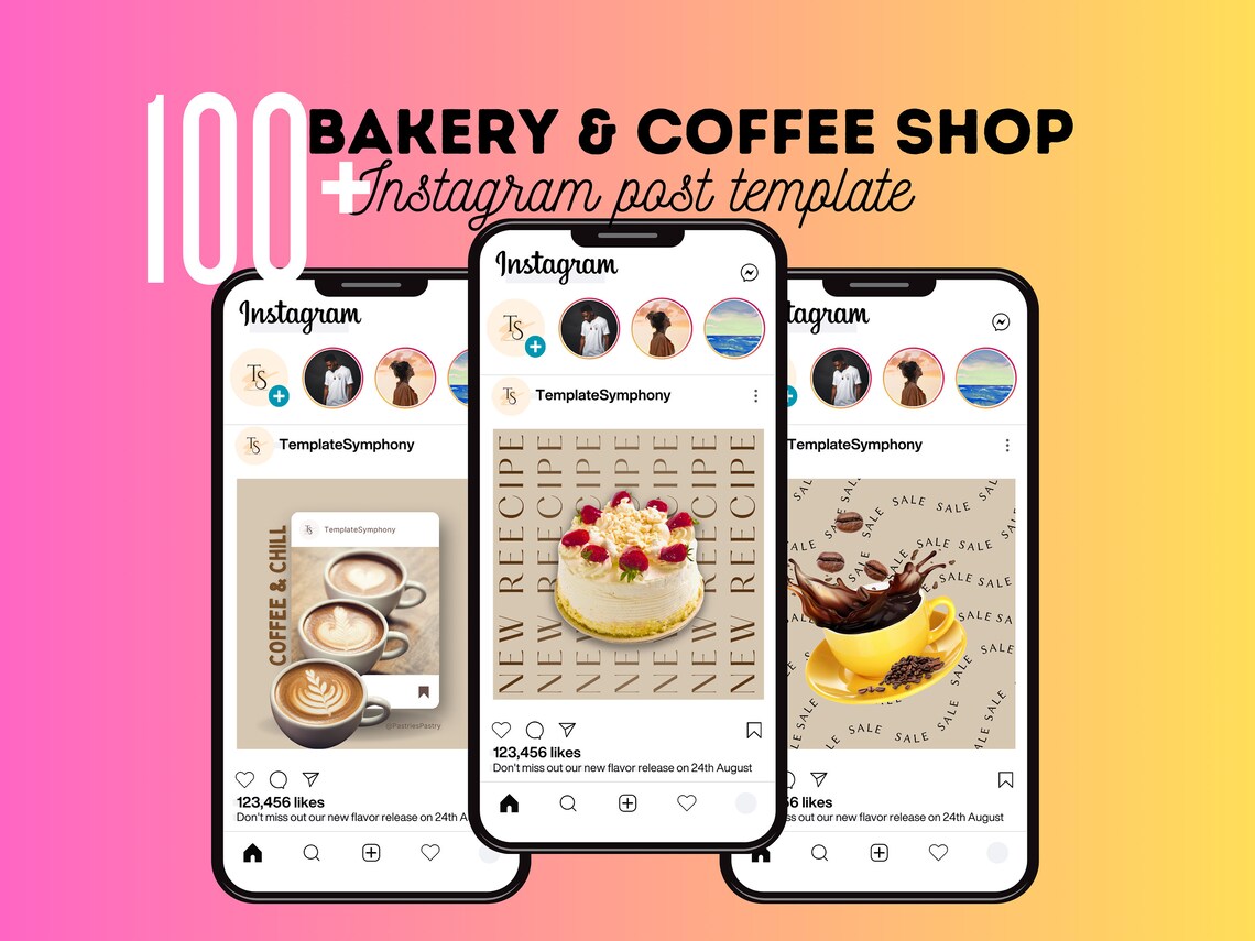 100 Customizable Instagram Post Template, Canva Bundle, Social Media ...