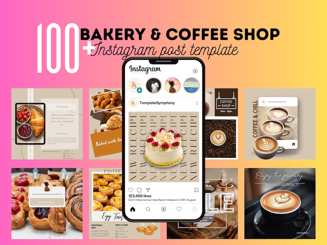 100 Customizable Instagram Post Template, Canva Bundle, Social Media ...