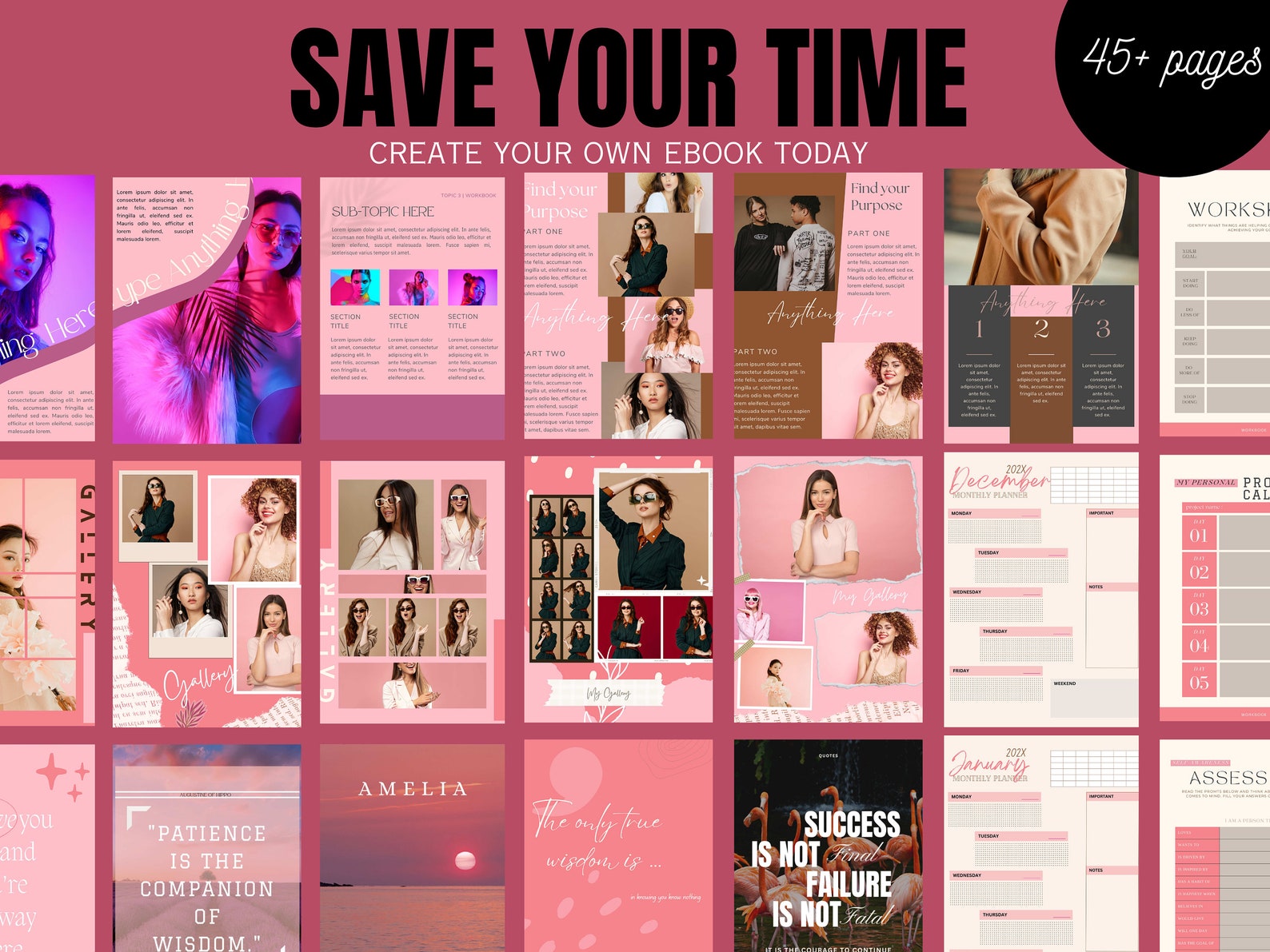 Ebook Template Canva | Blogger Template | Lead Magnet | Course Creator ...