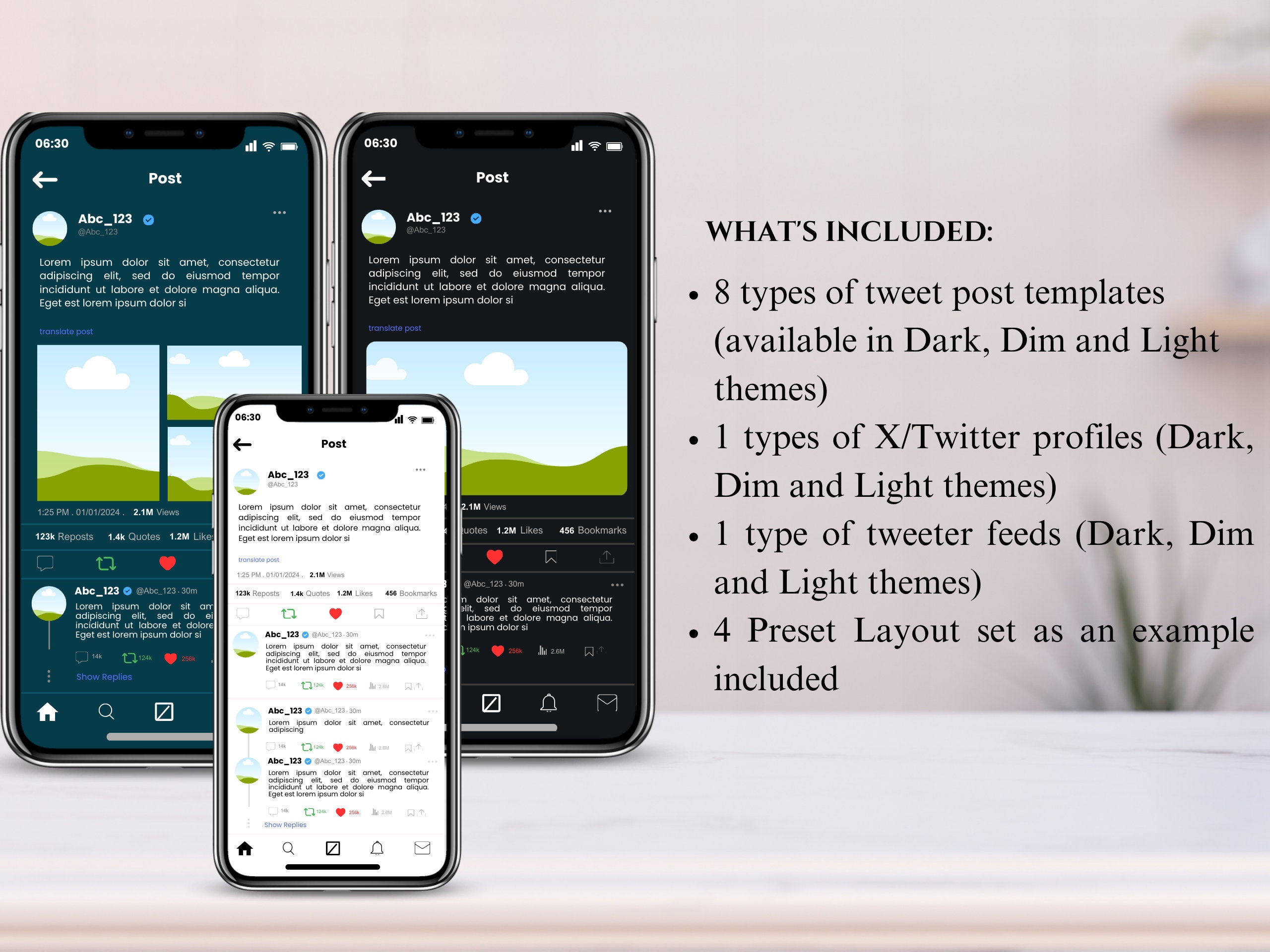 Twitter X Mockup Template Canva | Social Media Mockup | Business Mockup ...