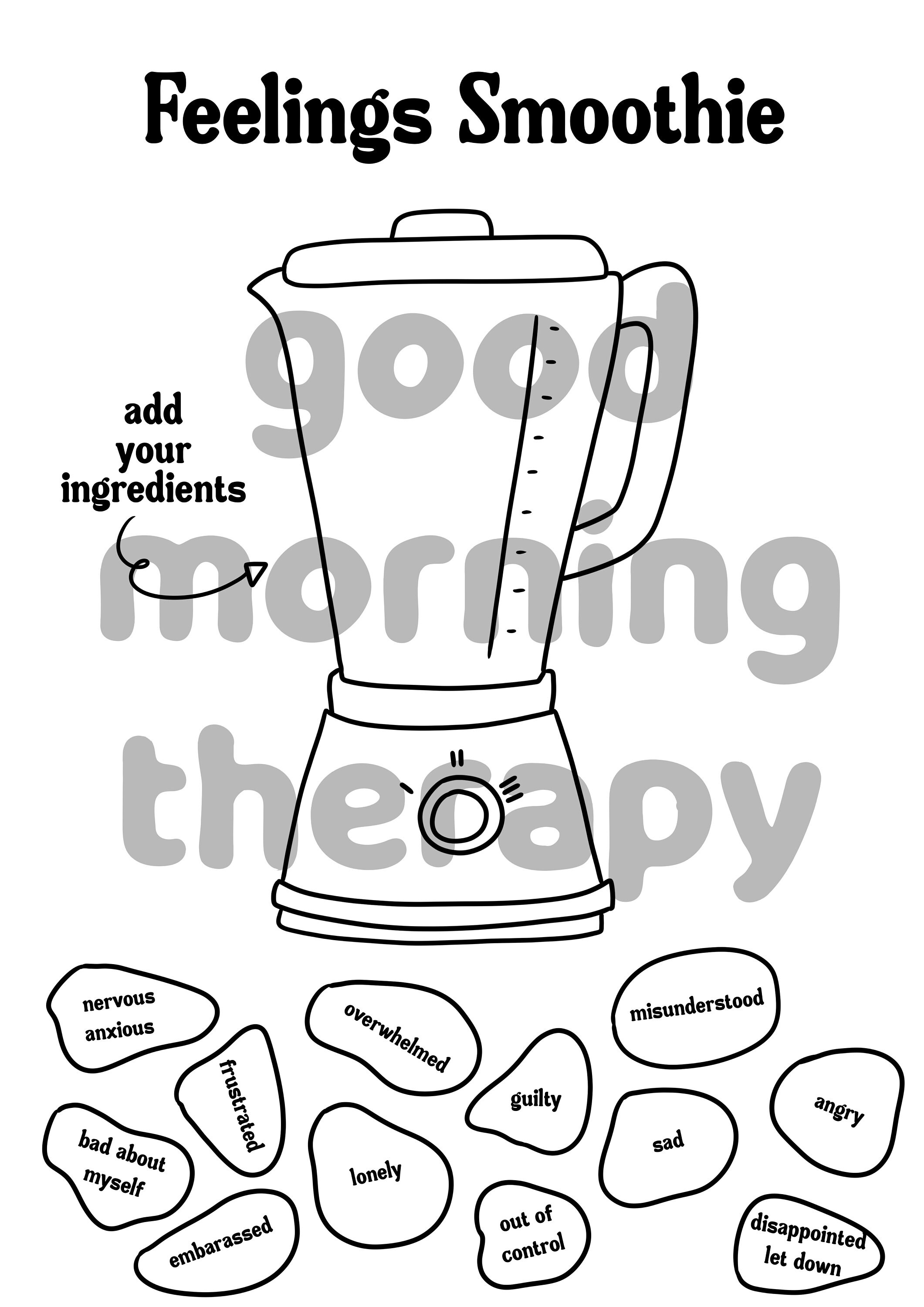 CBT Feeling Identification Worksheet - Children - Etsy