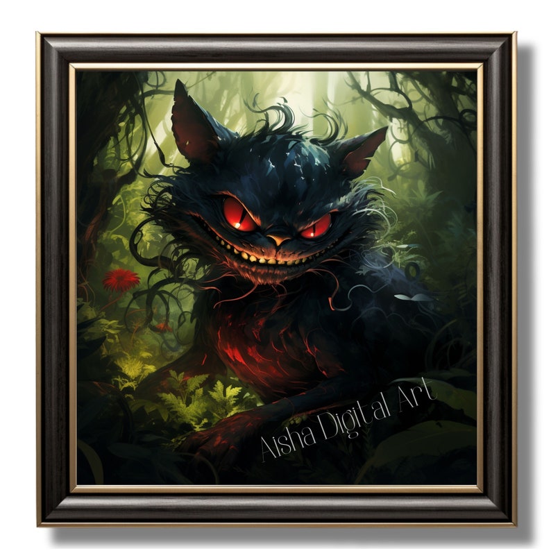 Printable Cheshire Cat Poster Urban Art and - Etsy