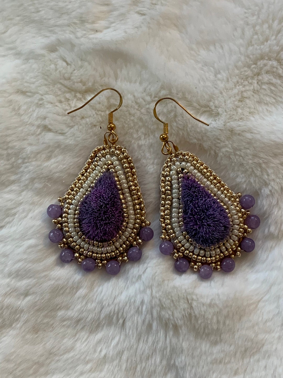 Tufted Caribou Earrings - Etsy