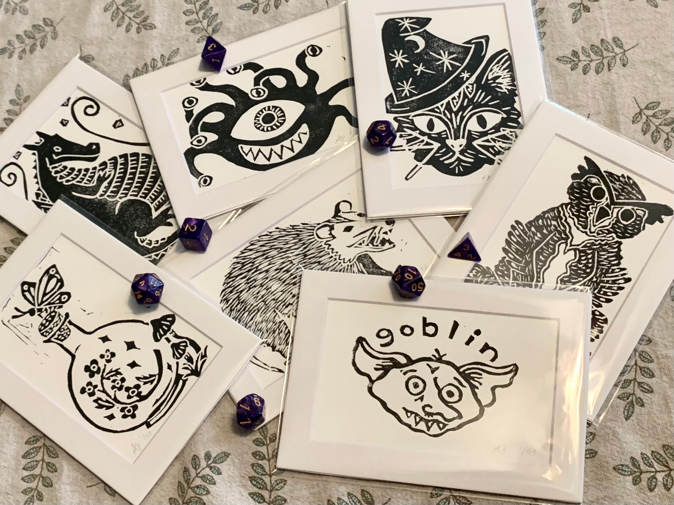 Fat Dragon Block Print - Etsy