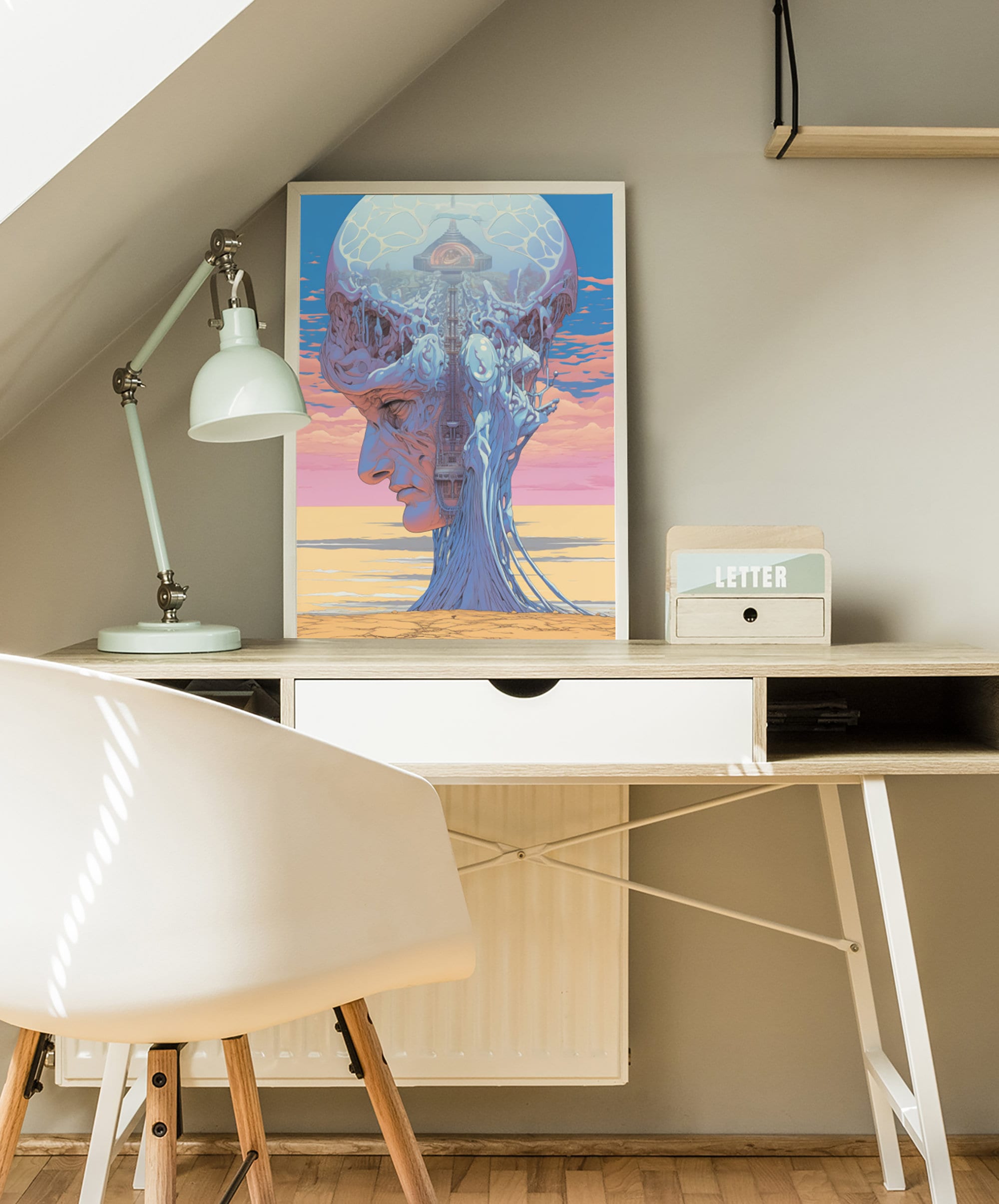 Moebius Mind Palace Print | Sci-fi Retro Art Print | Prometheus Oil on ...