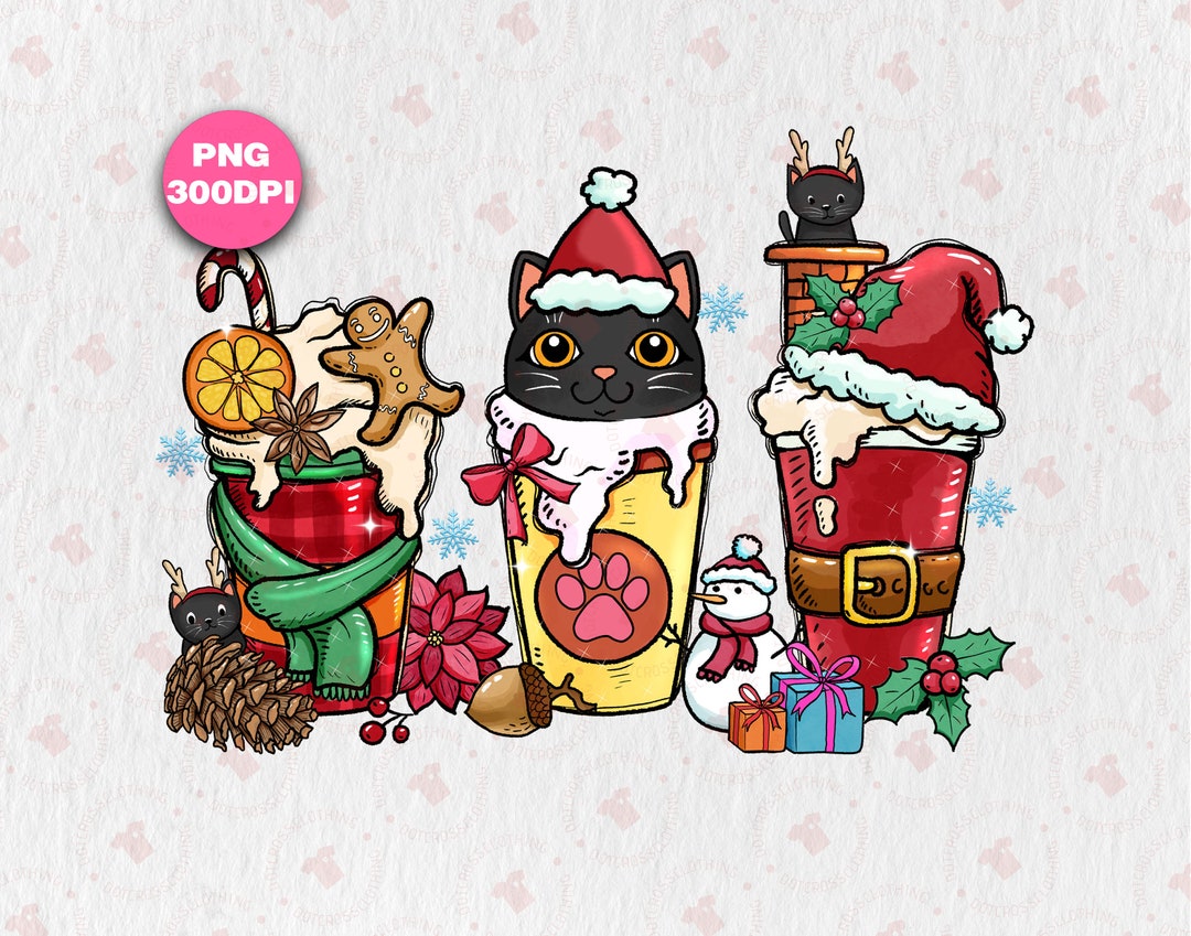 Meowy Catmas Png Meowy Christmas PNG Cat Christmas - Etsy