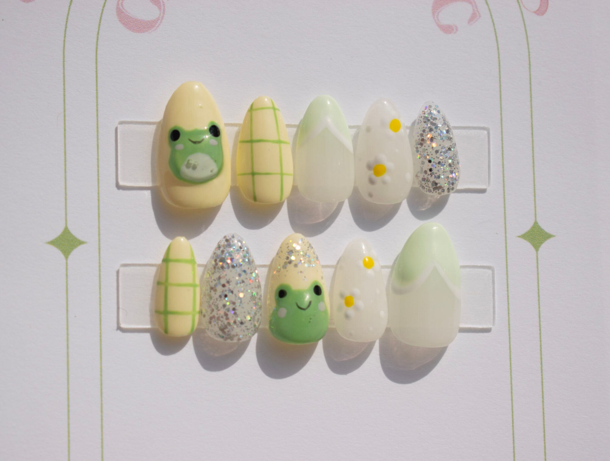 Cute Frog Spring Press-on Nails - Etsy