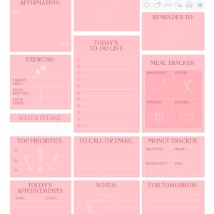 Digital Daily Planner - Blush - Etsy