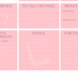 Digital Daily Planner - Blush - Etsy