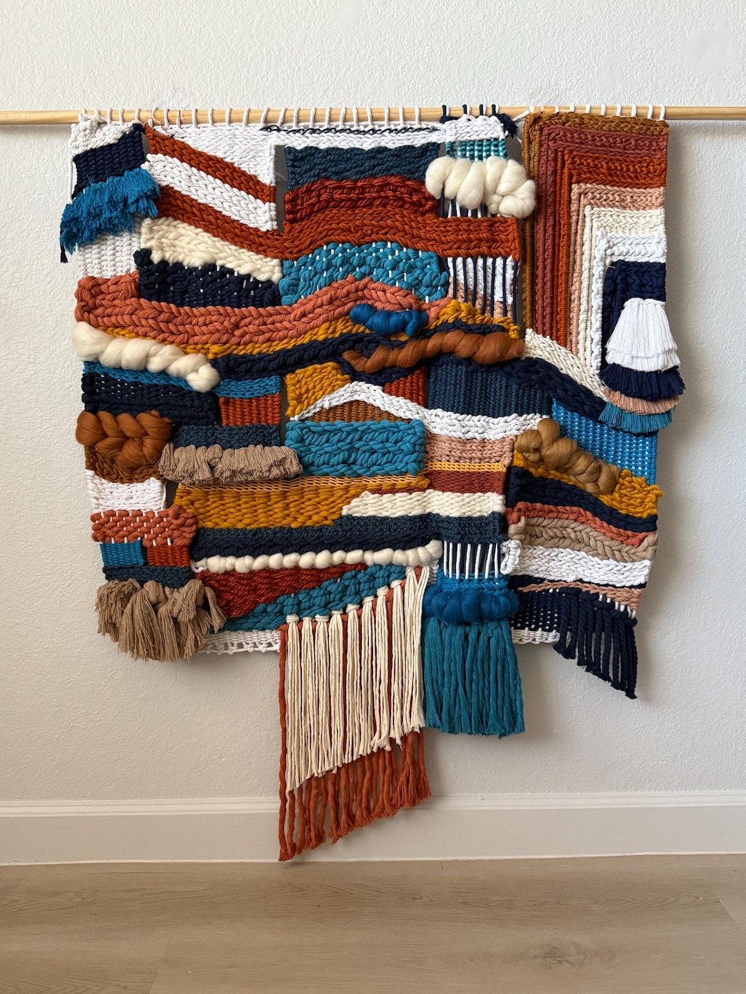 Abstract Fiber Art Weaving - Arte Textil De Pared, Fibra - Original ...