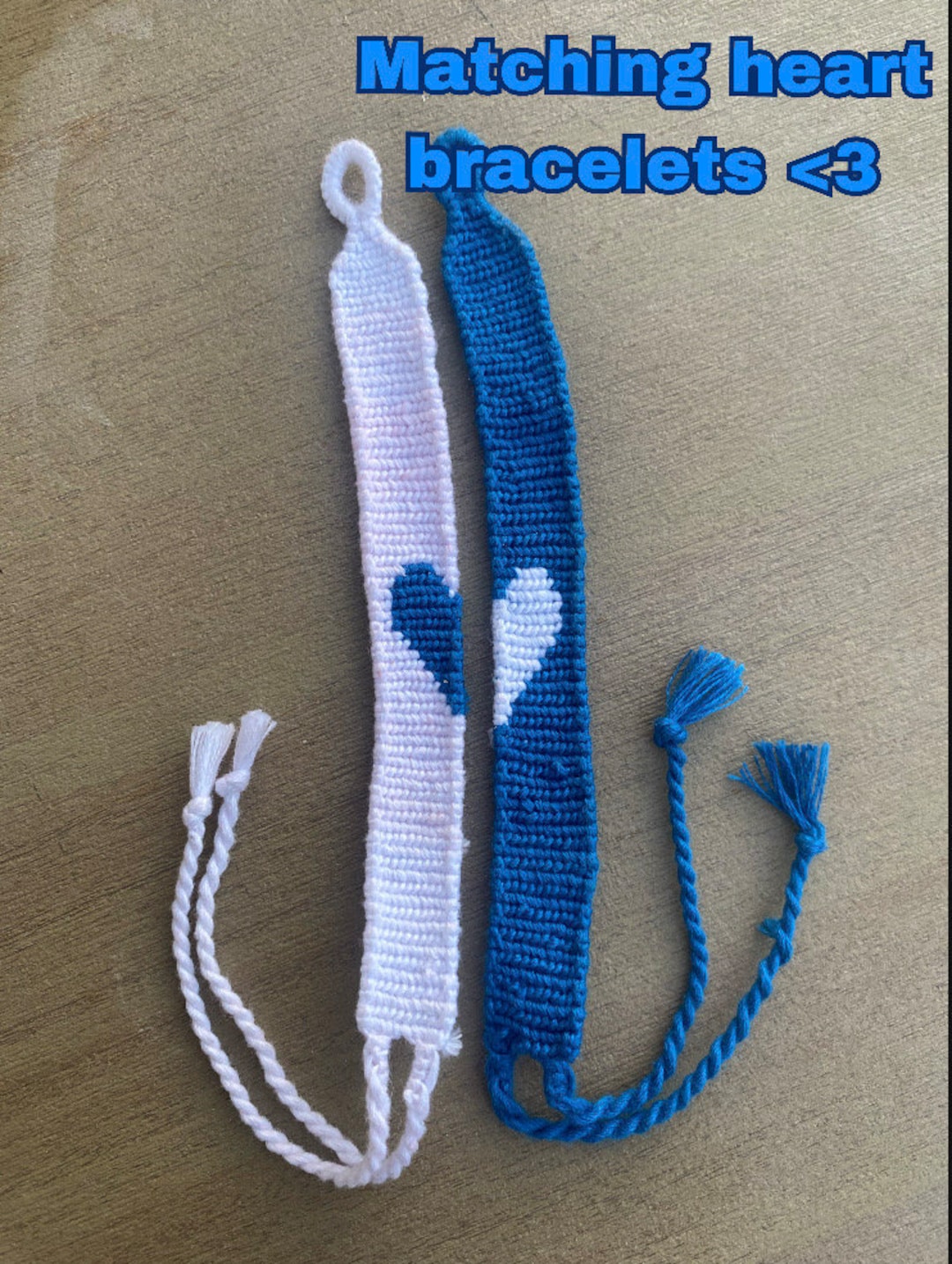 Matching Heart Bracelet Set - Etsy