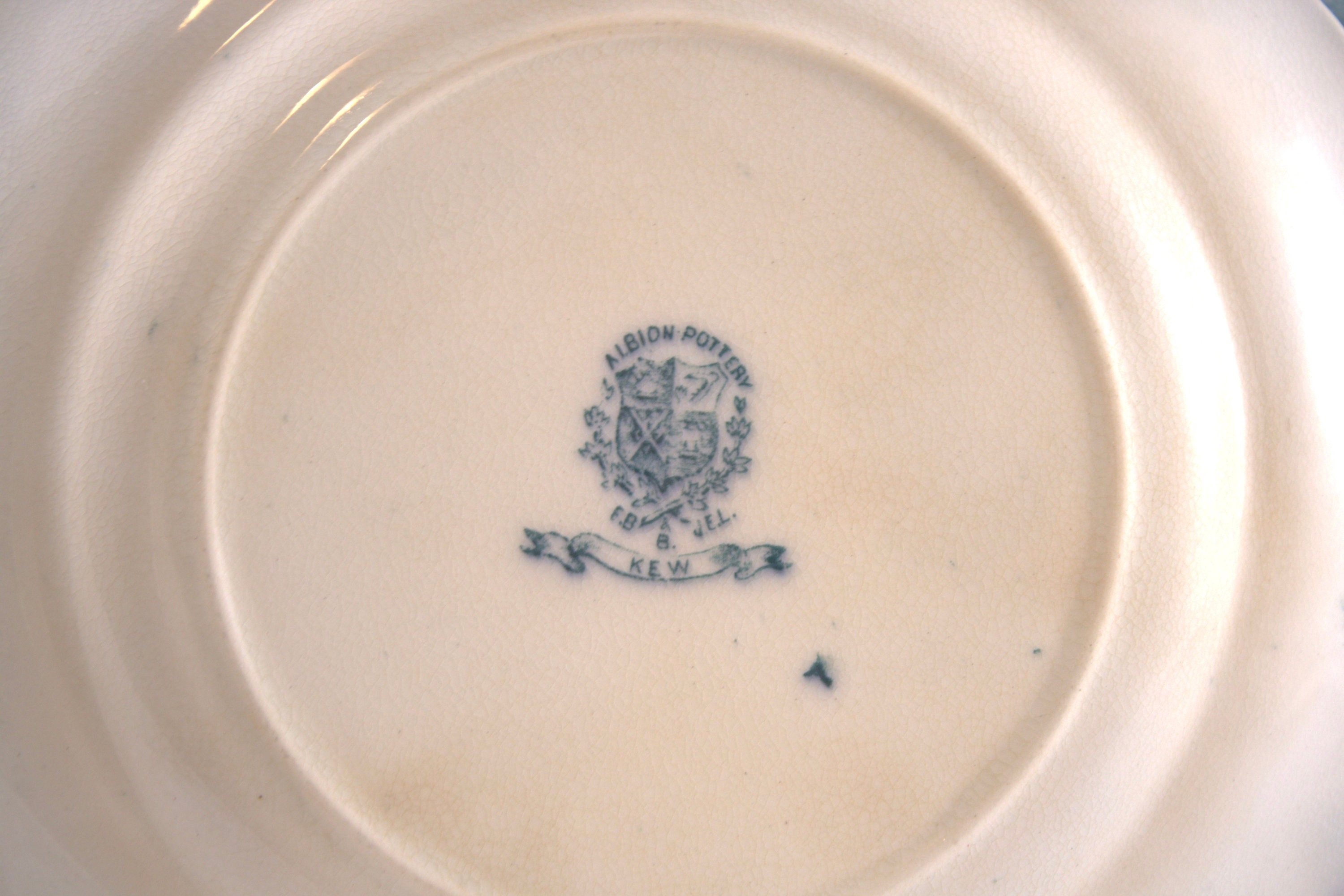 Antique Flow Blue Soup Tureen With Plate: Bourne and Leigh Albion ...
