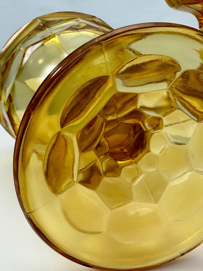 A Vintage Set of 2 Amber Glass Goblets by Viking Glass in Georgian ...