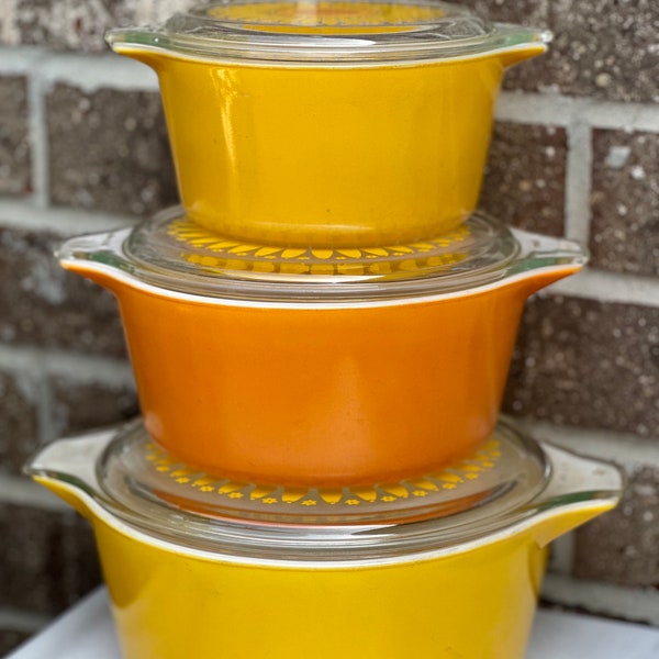 Pyrex Sunflower - Etsy