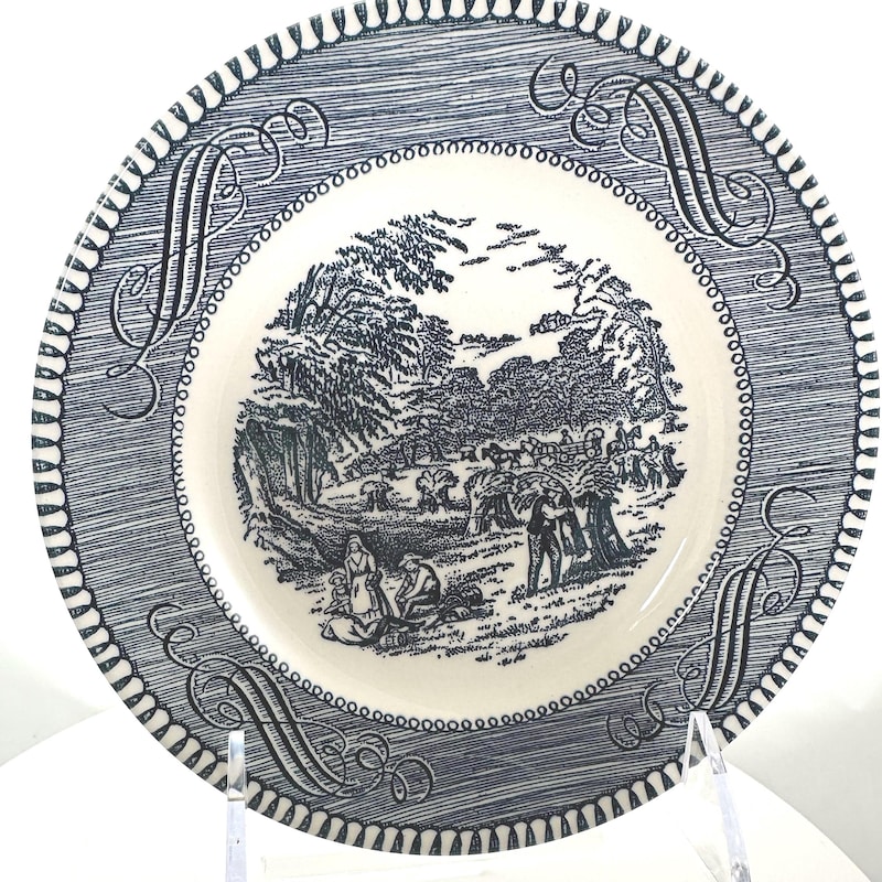 Currier and Ives Plate - Etsy