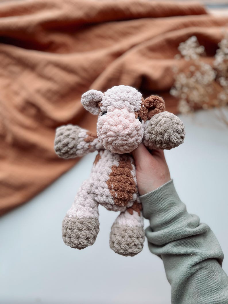 Mini Cooper Cow Plushie Pattern - No Sew Pattern | Cow Pattern ...