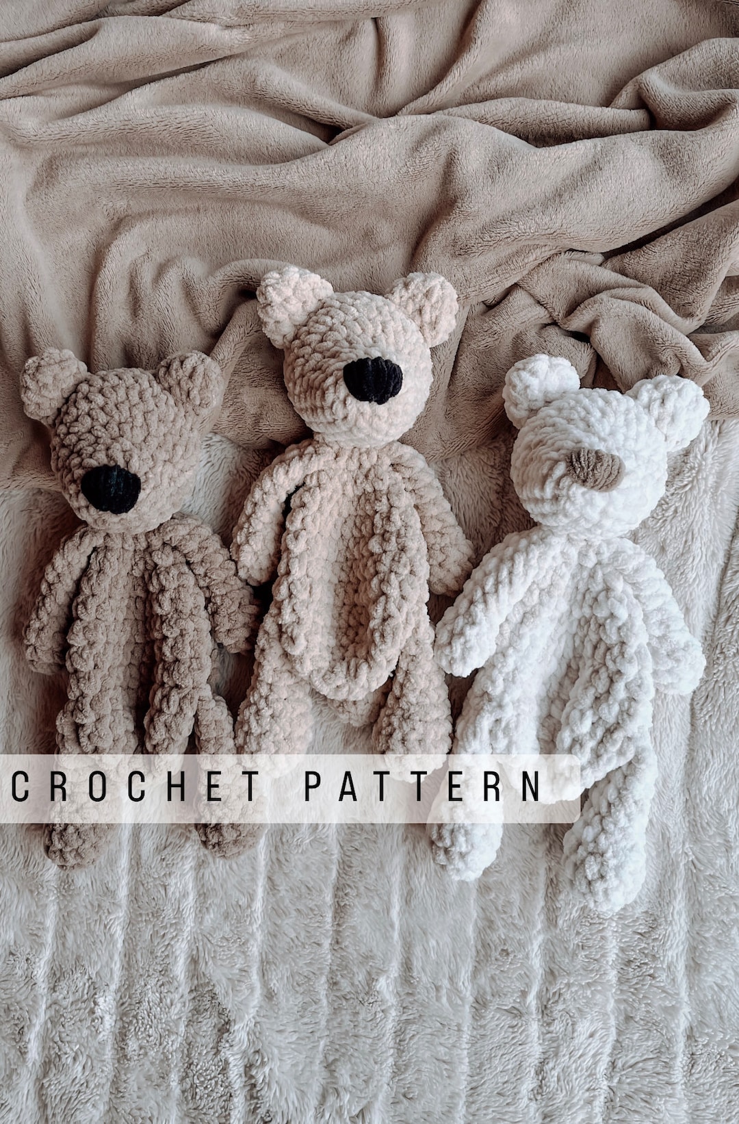 Jr. Bear the Bear Snuggler - Crochet Pattern, Bear Pattern, Crochet ...