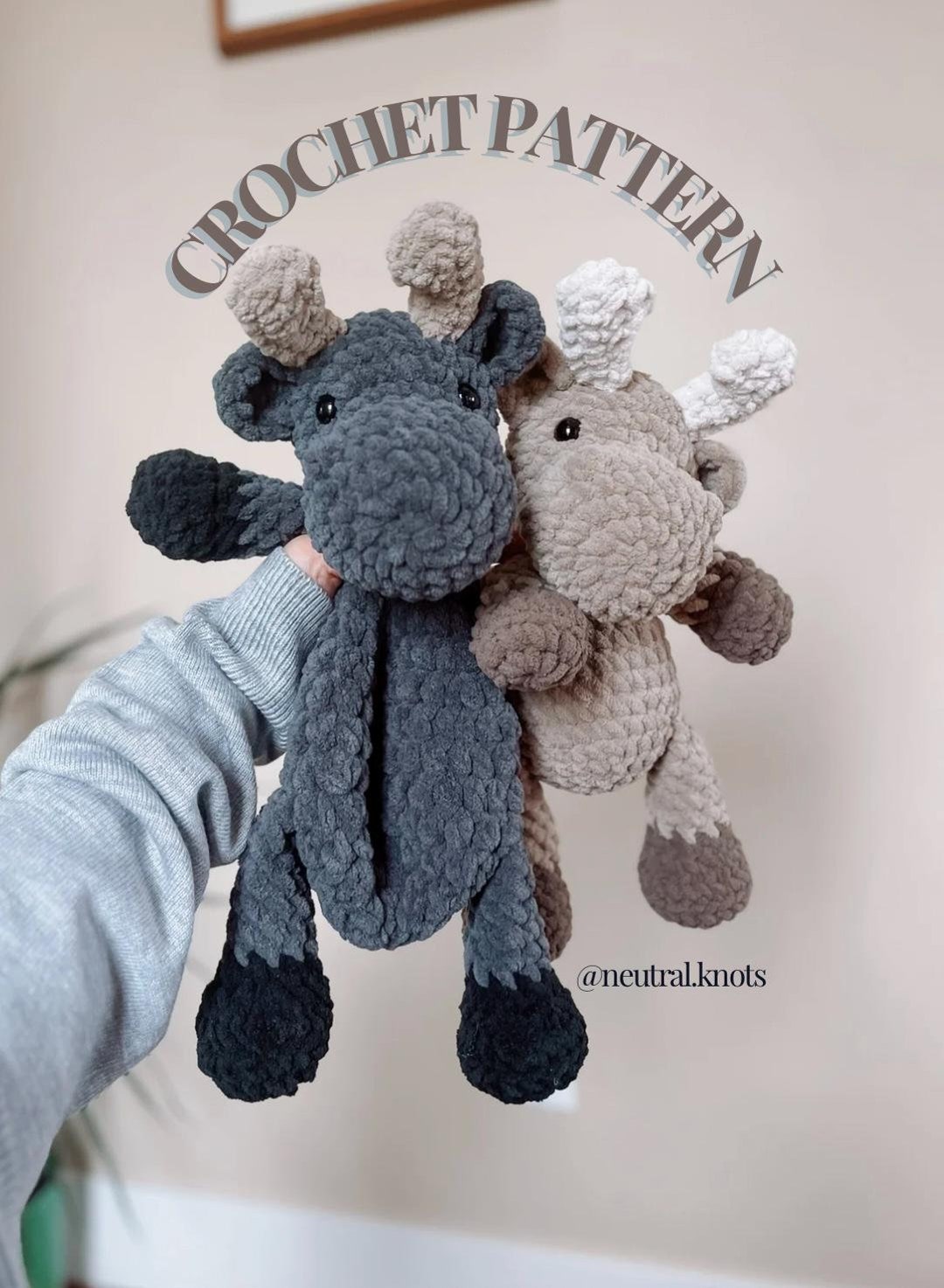 Bundle Moose the Moose Crochet Pattern | Crochet Moose Pattern | Low ...