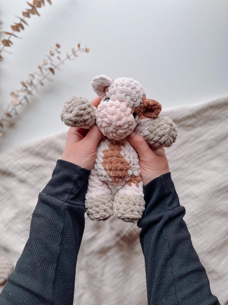 Mini Cooper Cow Plushie Pattern - No Sew Pattern | Cow Pattern ...