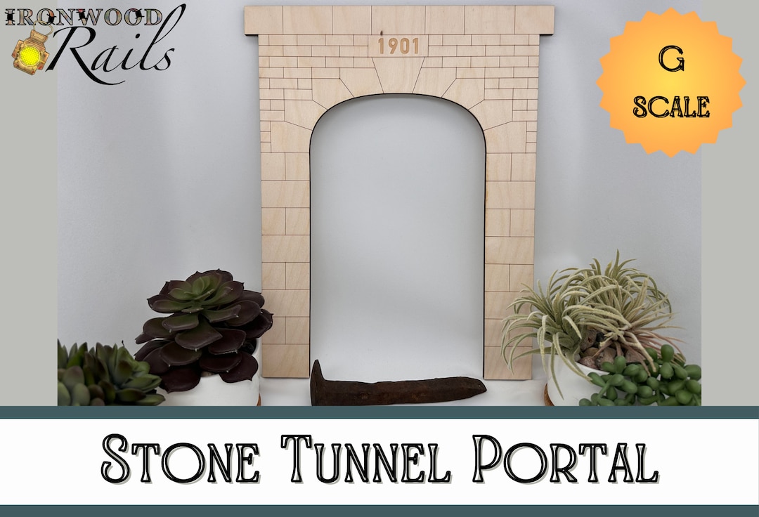 G Scale Unfinished Stone Tunnel, Train Portal, Railroad Modeling - Etsy