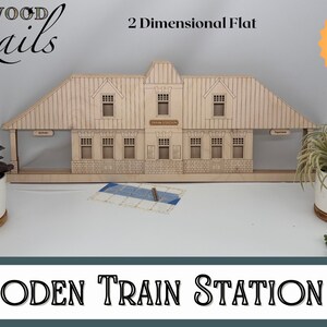 O Scale Two Dimensional Train Station Kit, Flat Back Madel - Etsy