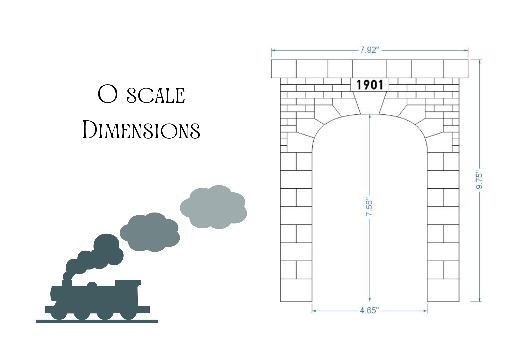 O Scale Wooden Stone Tunnel, Train Portals, Railroad Modeling, - Etsy