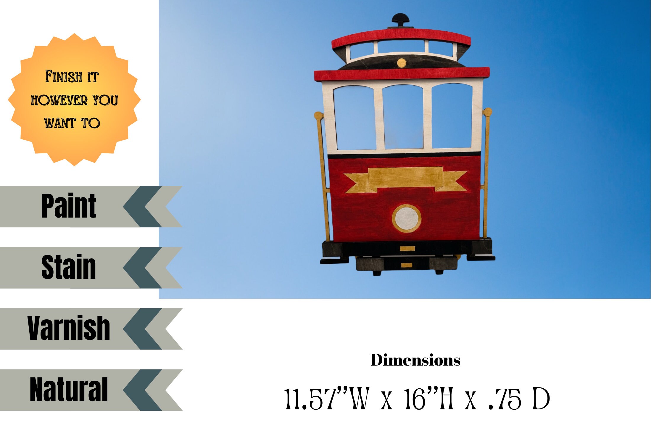 Train Trolley Hanging Wall Painting Kit, DIY Paint Kit for Everyone - Etsy