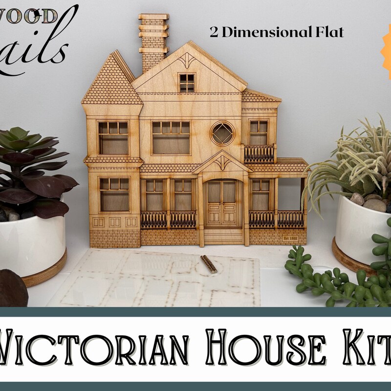 Victorian Dollhouse Kit - Etsy