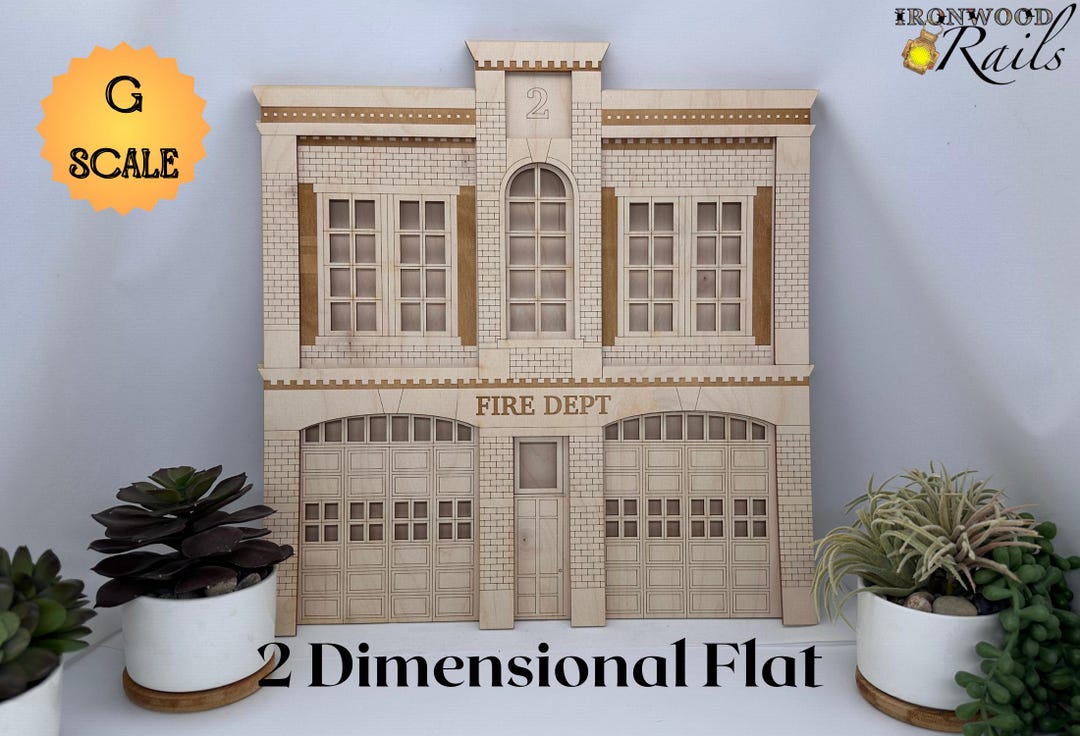 G Scale Model Two-dimensional Fire Department Kit, Detachable Face With ...