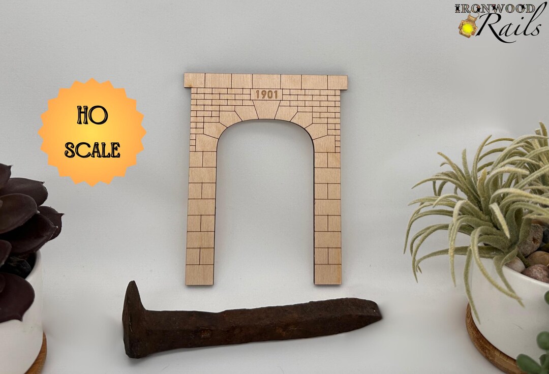 HO Scale Unfinished Stone Tunnel, Train Portals, Railroad Modeling - Etsy
