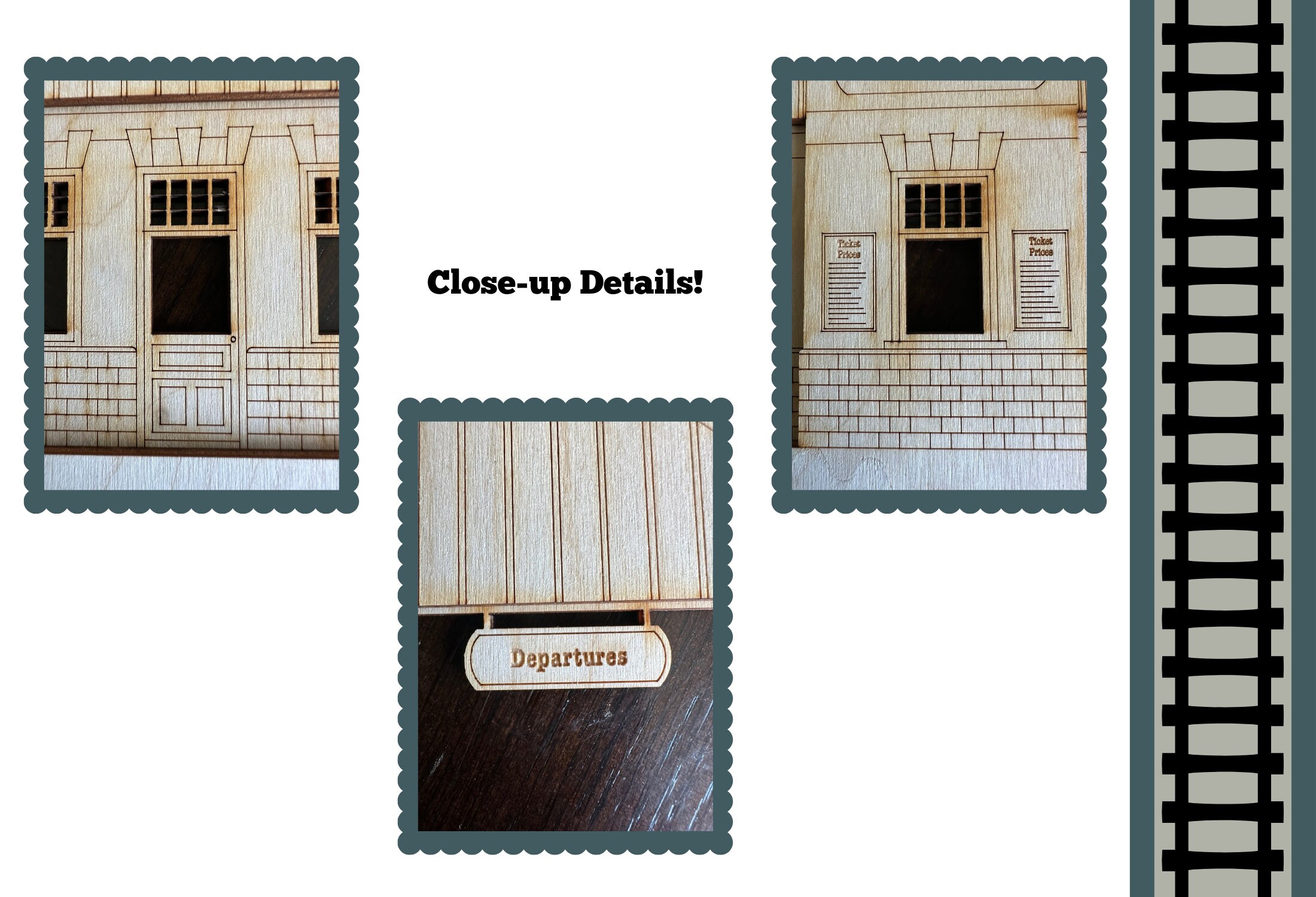 HO Scale 2D Train Station, Railroad Model, Digital Download SVG, Indoor ...