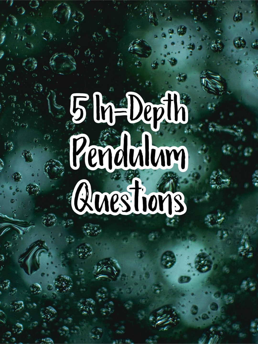 5 In-depth Questions Pendulum Reading - Etsy