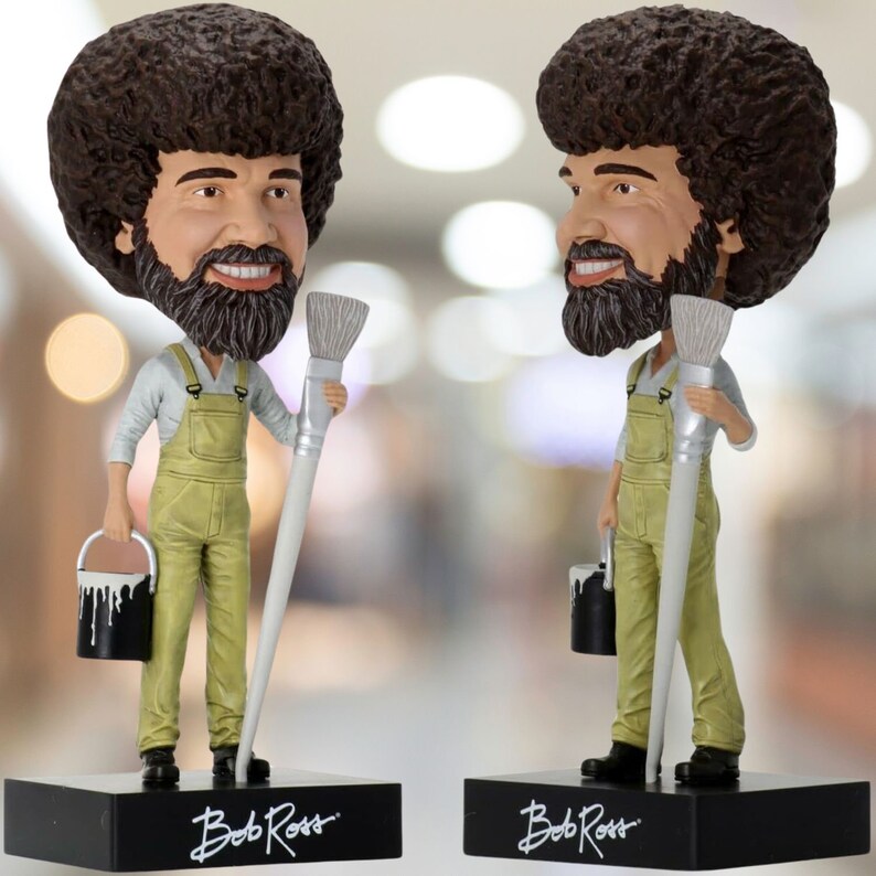 Bob Ross Hand Painted, Collectors Quality Resin, the Joy of Painting ...
