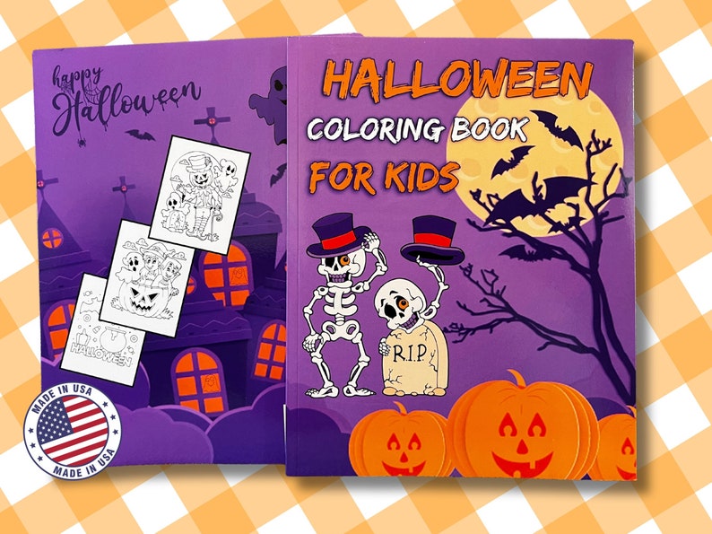Halloween Coloring Book, Creative Activity Spooky 120 Pages Colorable ...
