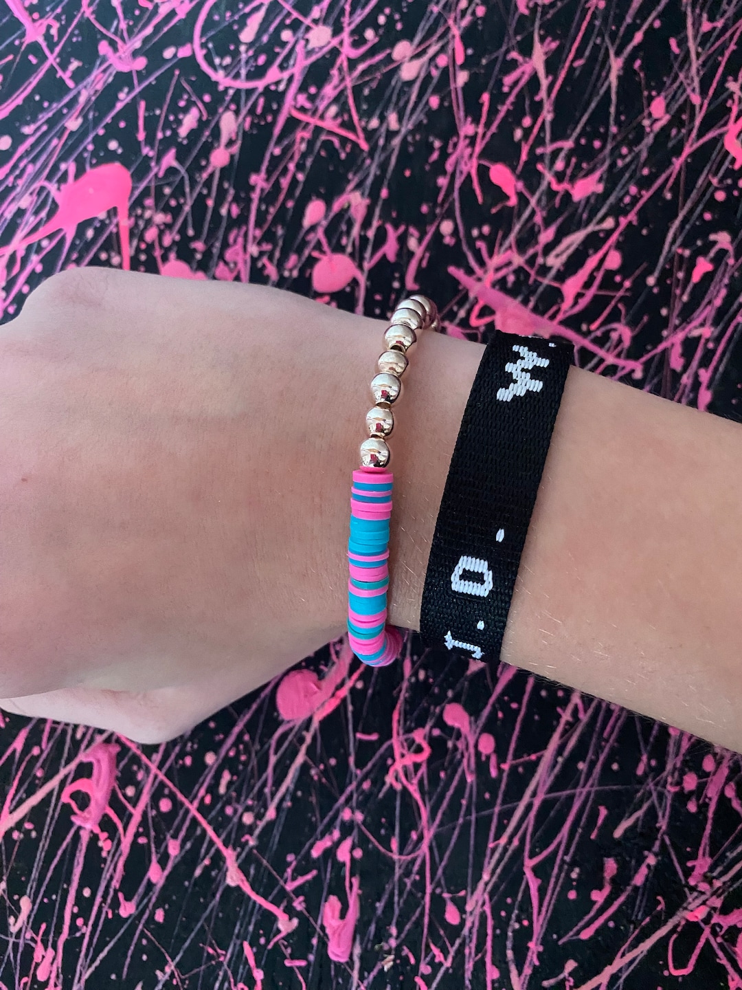 Pink Half An’ Half Bracelet - Etsy