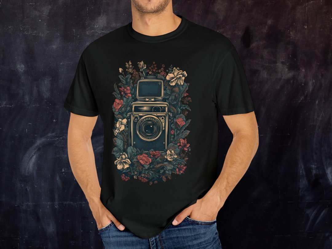 Dark Vintage Film Camera Retro Camera Unisex Garment-dyed T-shirt - Etsy