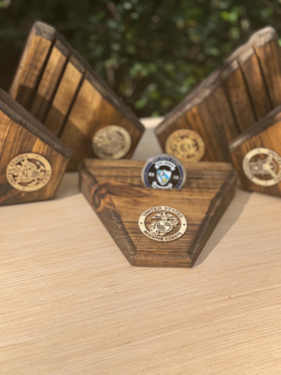Desktop Challenge Coin Display - Etsy