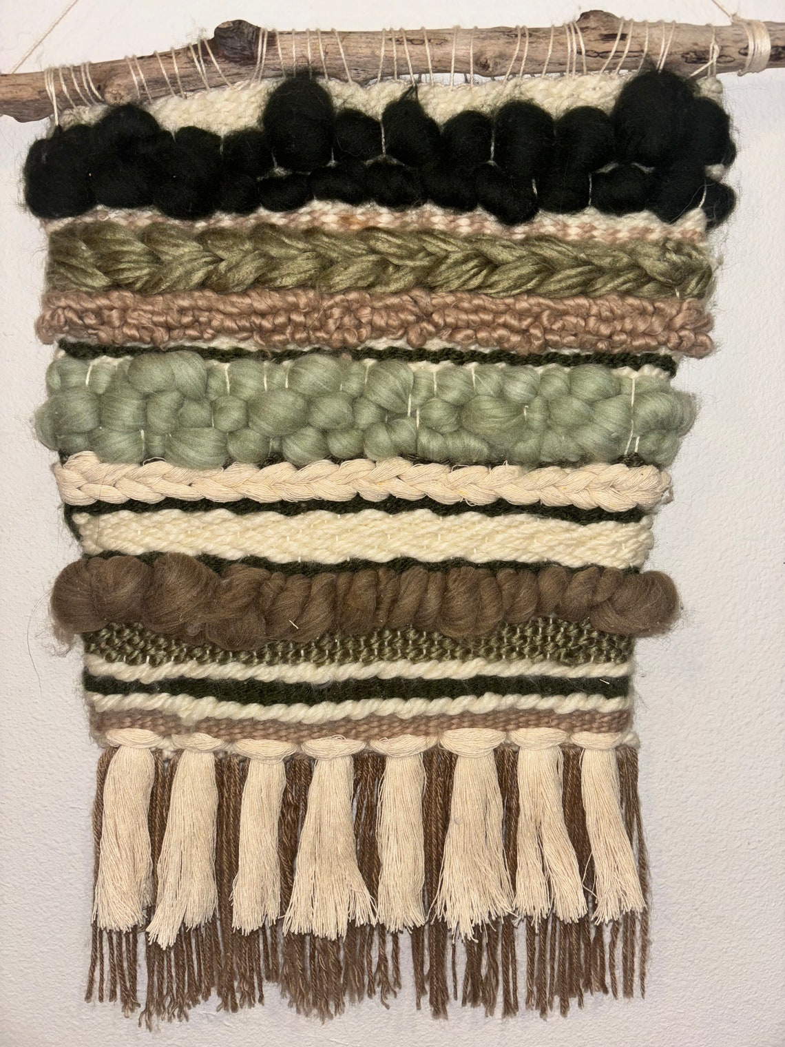 Earthy Neutral Bohemian Inspired Handmade Tapestry Woven Wall Hanging ...